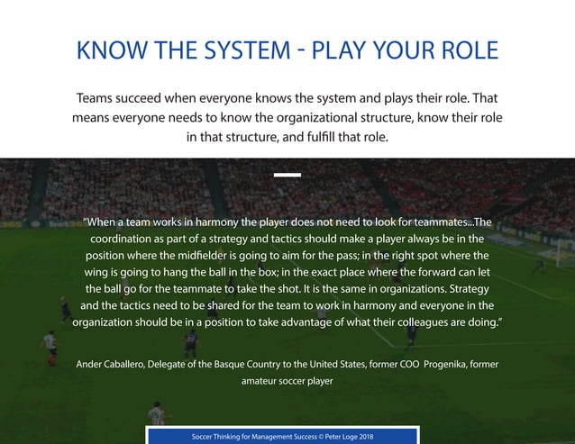 Highlights from Soccer Thinking for Management Success | PPT