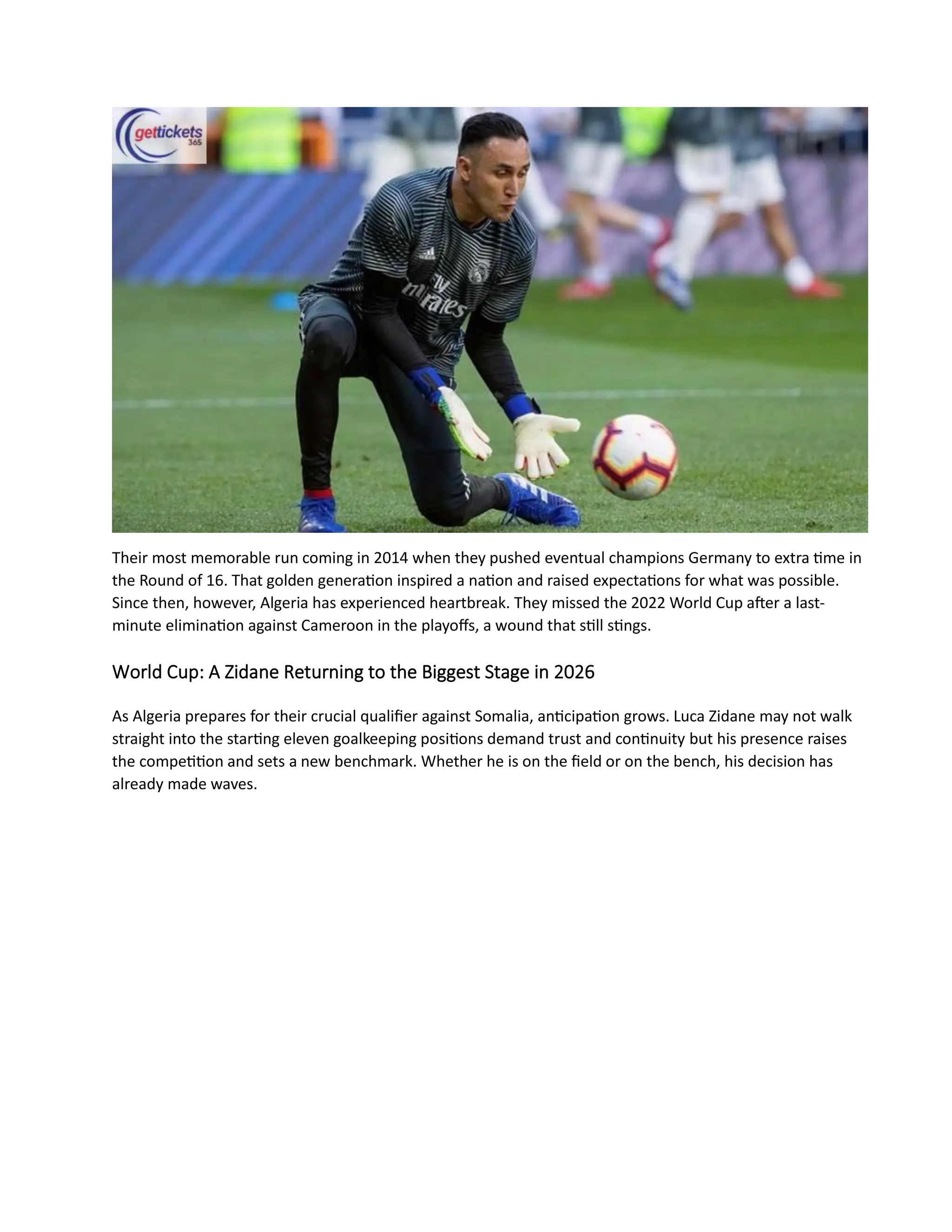 Soccer World Cup Zidane’s son switches allegiance to Algeria and looks ...