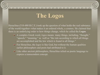CH2 - Archetypes of Wisdom Douglas J. Soccio Chapter 2 | PPT
