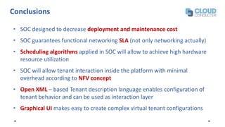 SOC Cloud Conductor + SLA | PPT