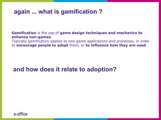 Soccnx III - Measure, reward , enhance: leverage user adoption with gamification | PPT