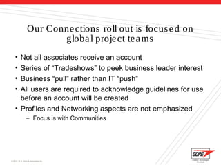 Implementing Connections in the real world of Gore: Successes and ...