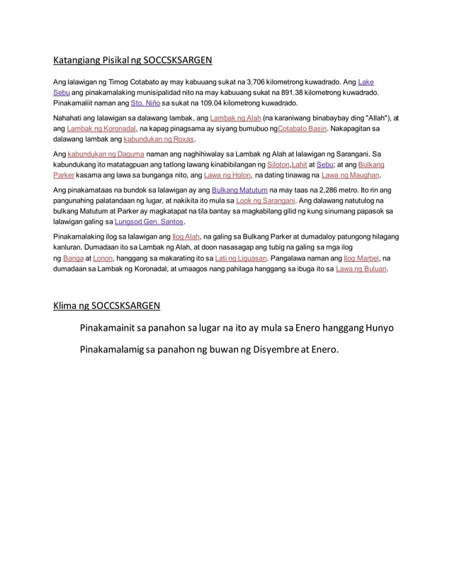 SOCCSKSARGEN - Region 12 | DOCX