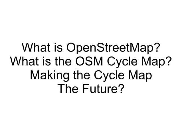 OpenCycleMap | ODP