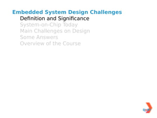 System-on-Chip Design, Embedded System Design Challenges | PDF