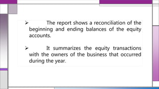 Statement of Changes in Equity | PPTX