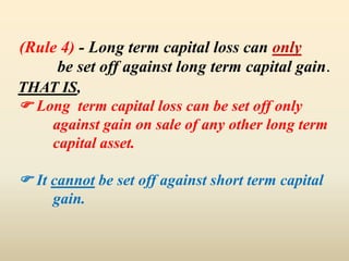 Set off and carry forward of losses | PPTX