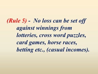 Set off and carry forward of losses | PPTX