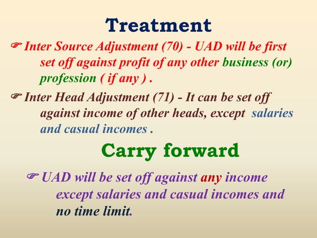 Set off and carry forward of losses | PPTX | Stocks and Bonds ...