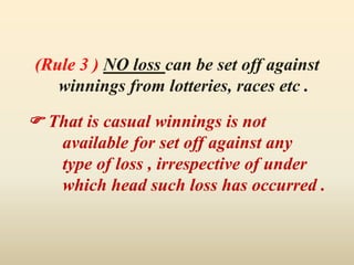 Set off and carry forward of losses | PPTX