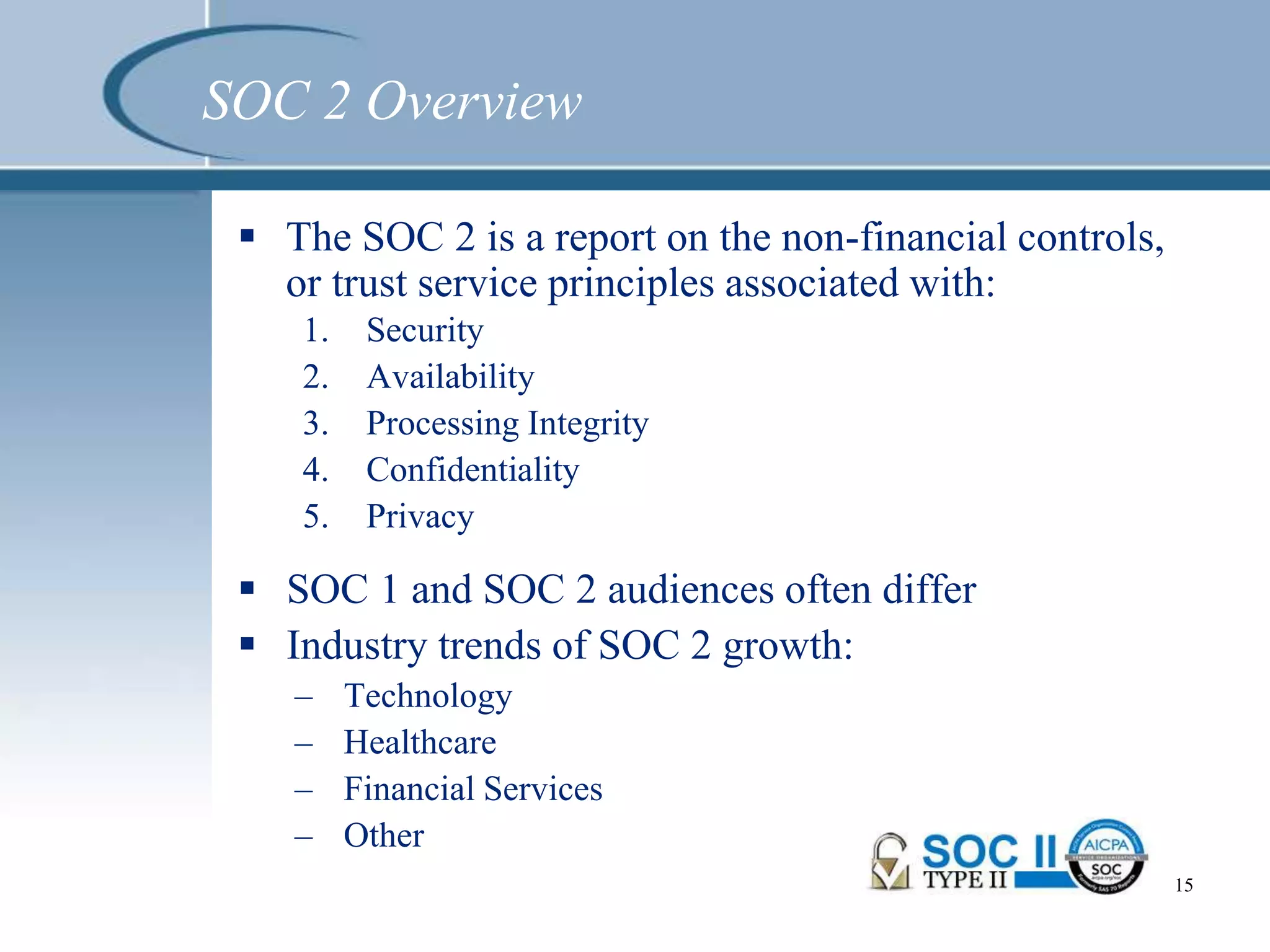 SOC for Cybersecurity Overview | PPTX