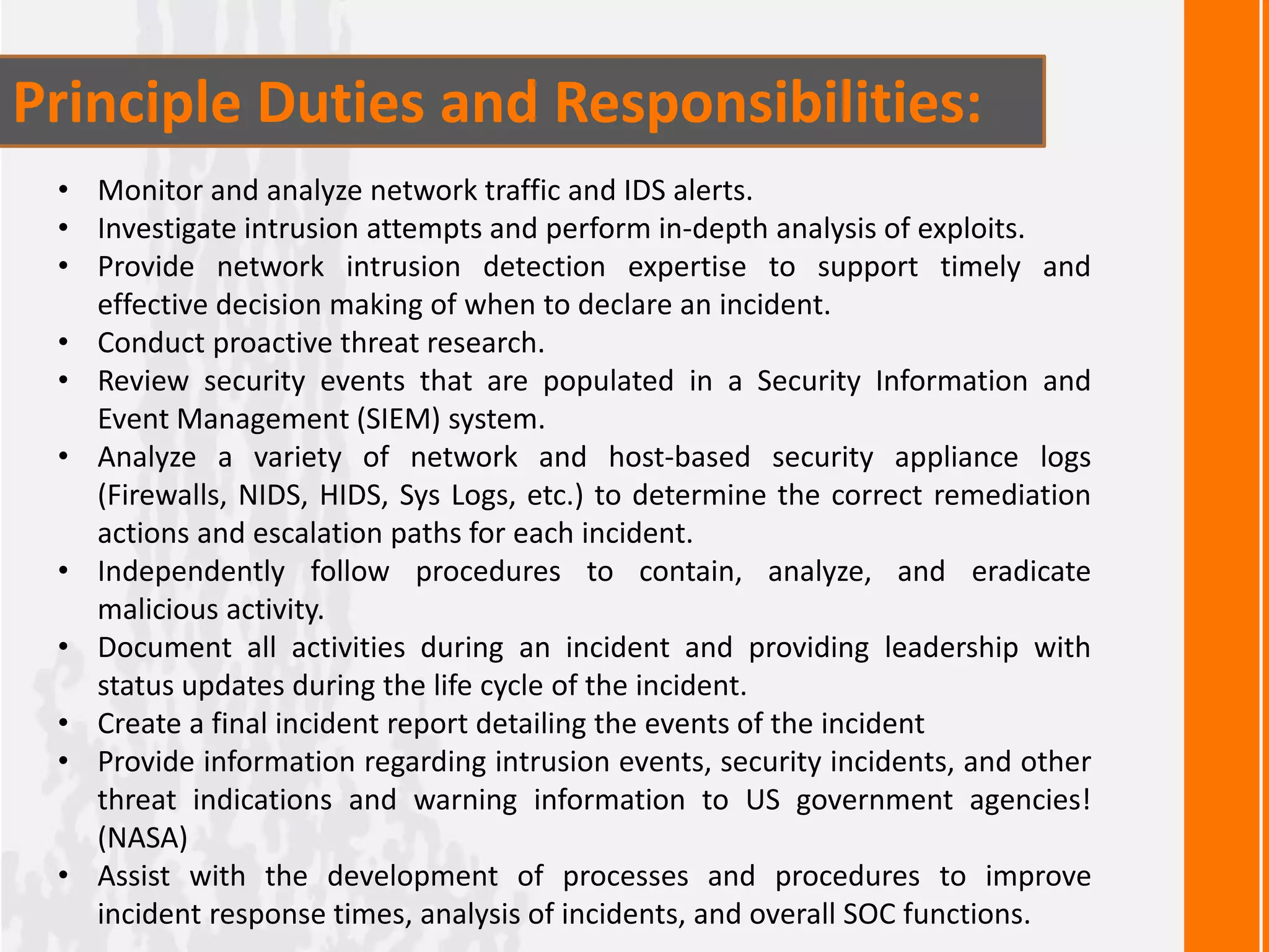 An introduction to SOC (Security Operation Center) | PPTX