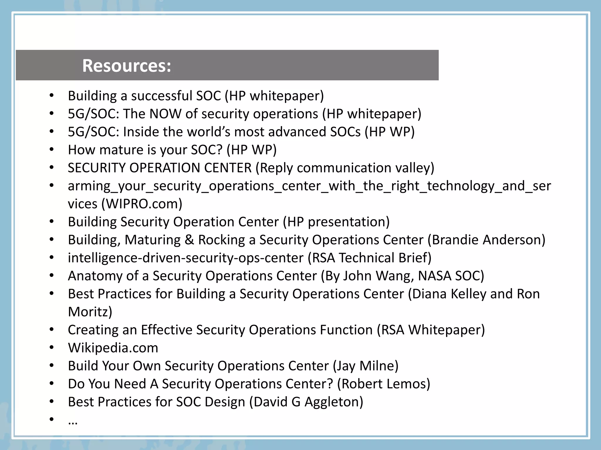 An introduction to SOC (Security Operation Center) | PPTX