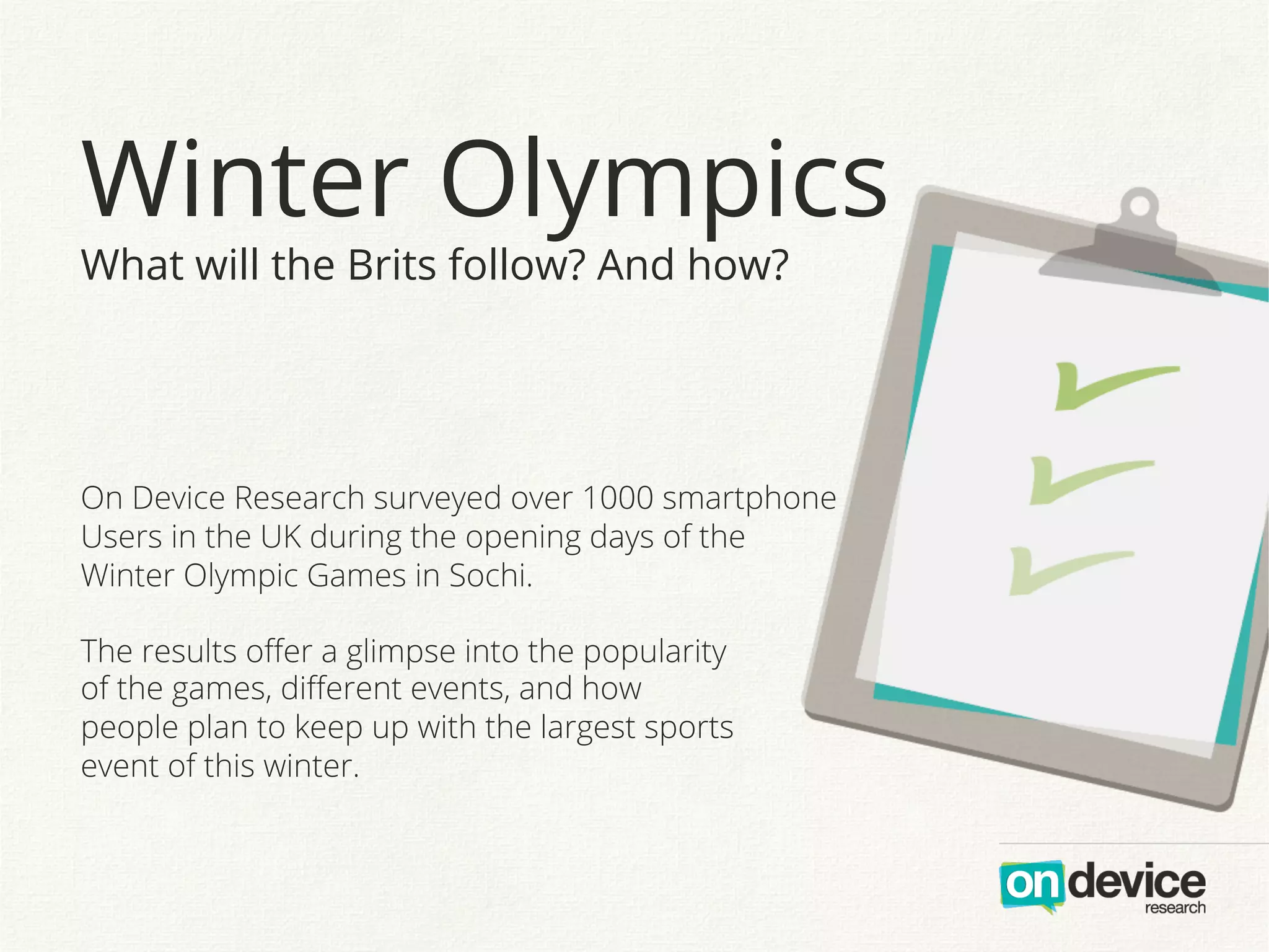 Will Brits watch the Winter Olympics in Sochi? | PPT