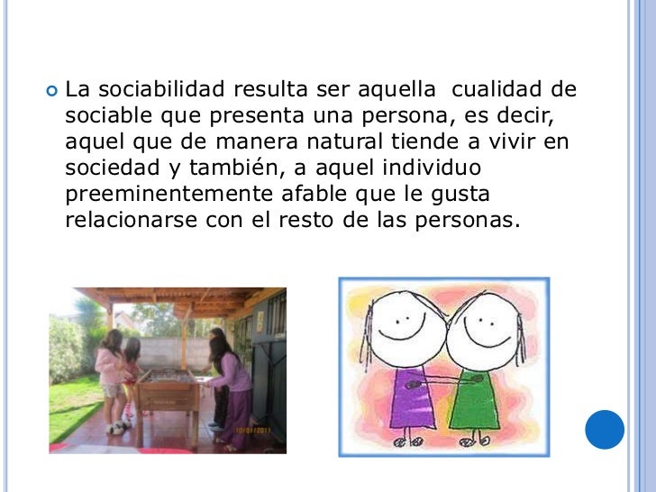 Sociabilidad