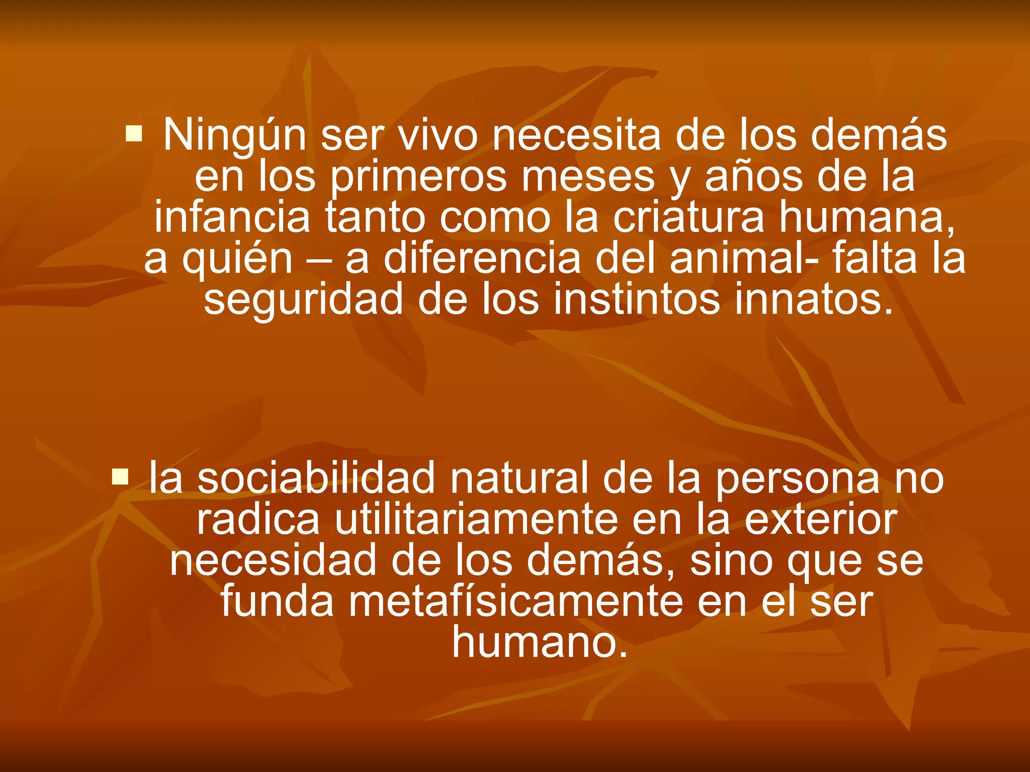 Sociabilidad Del Ser Humano Ppt