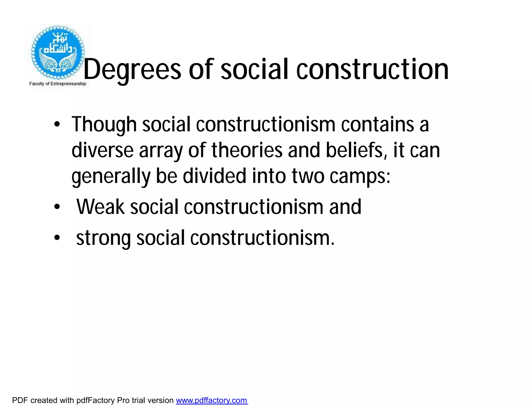Social constructionism | PDF