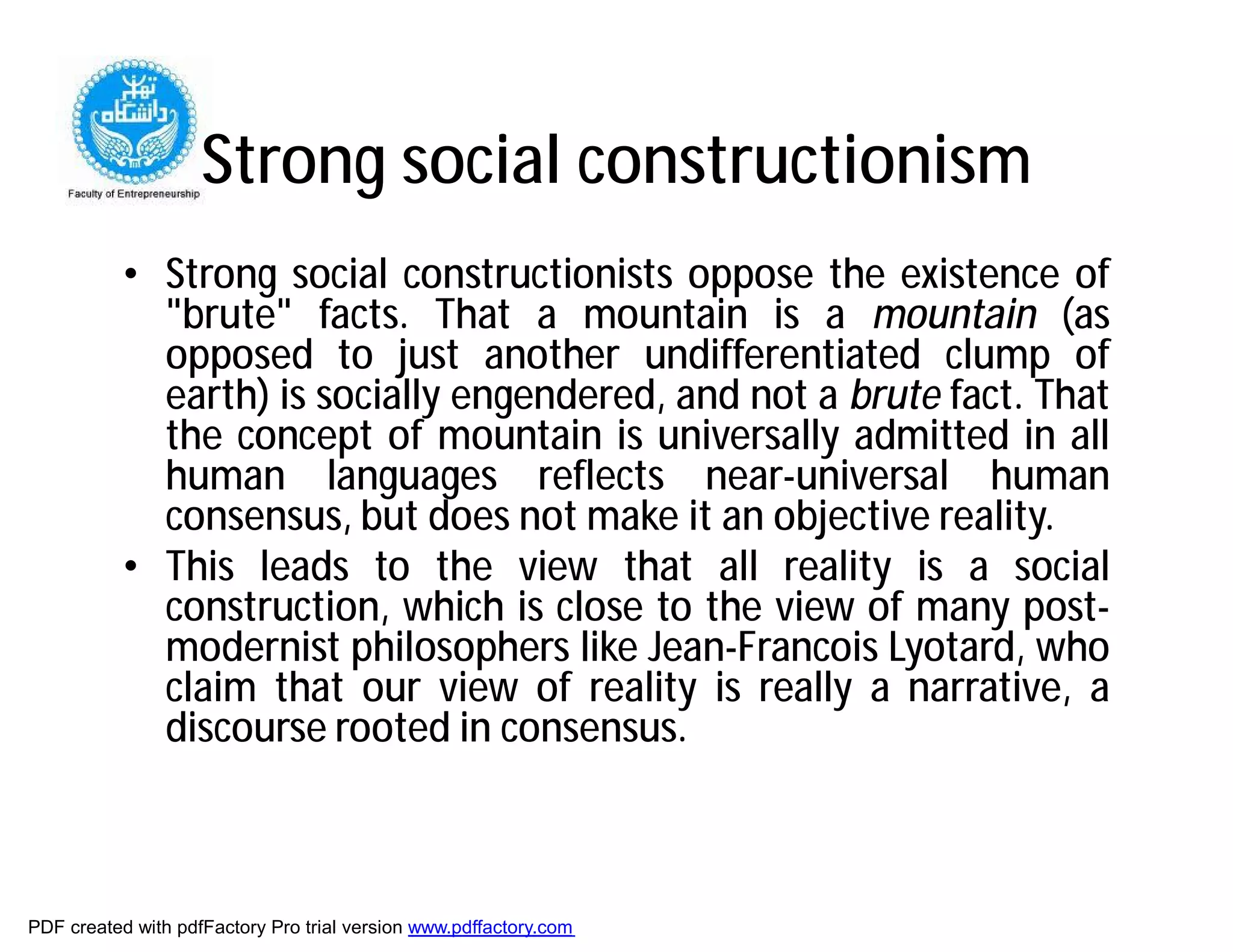 Social constructionism | PDF
