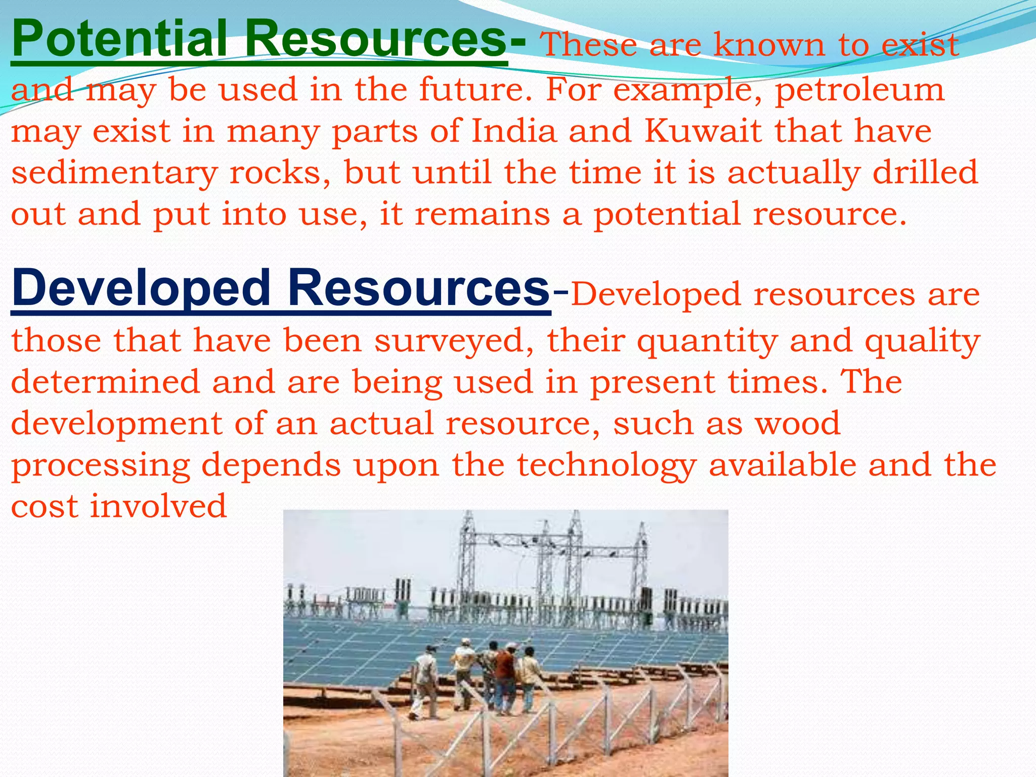 Resources and development | PPTX