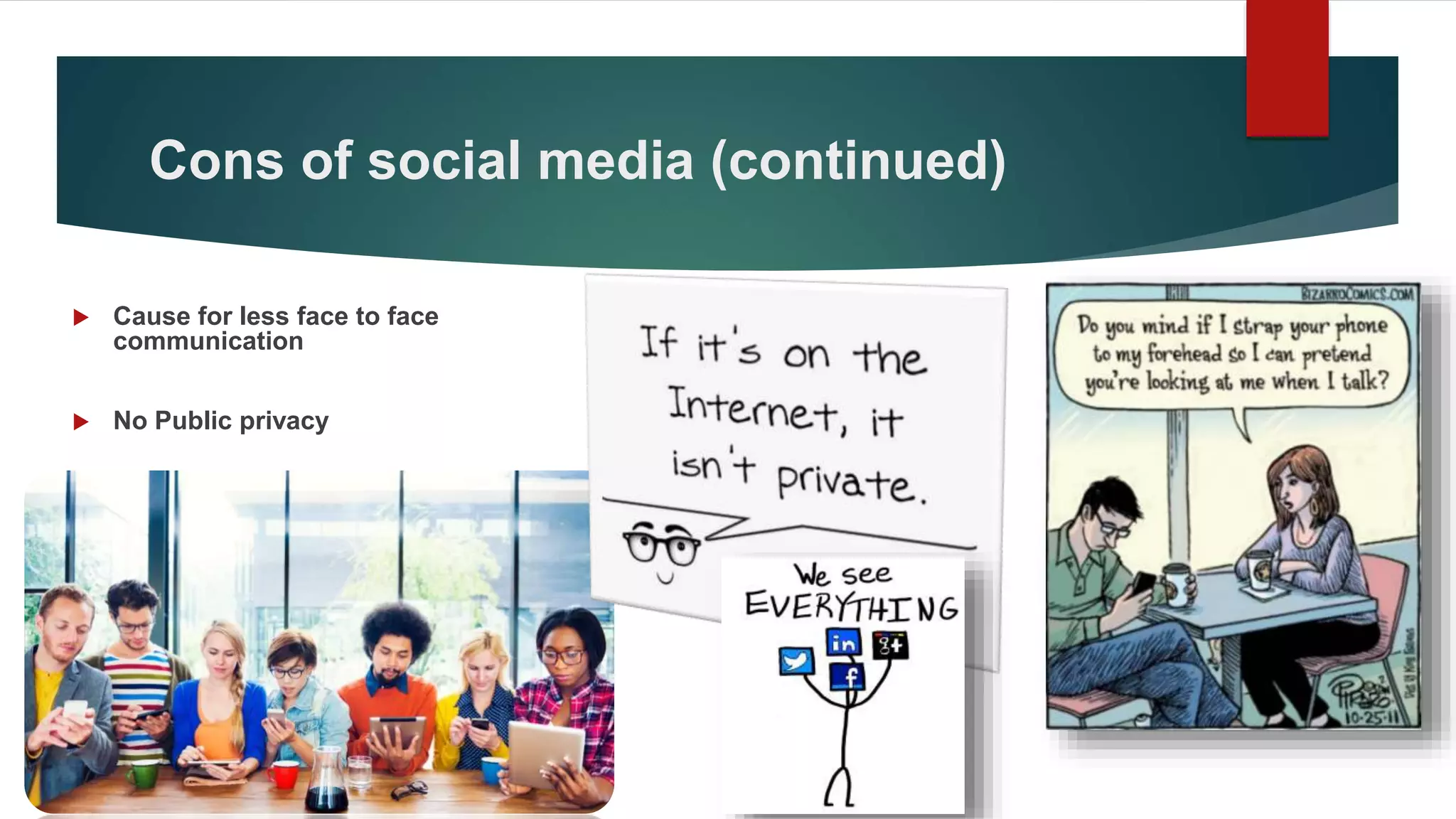 Social media pros and cons | PPTX