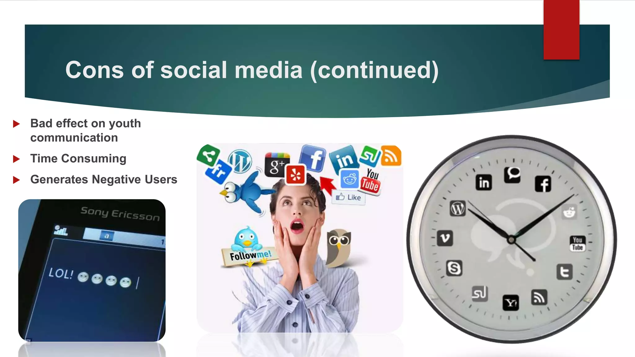 Social media pros and cons | PPTX