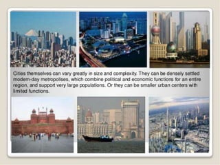 Work, Life, Leisure and Cities in the Contemporary World Class 10 | PPT