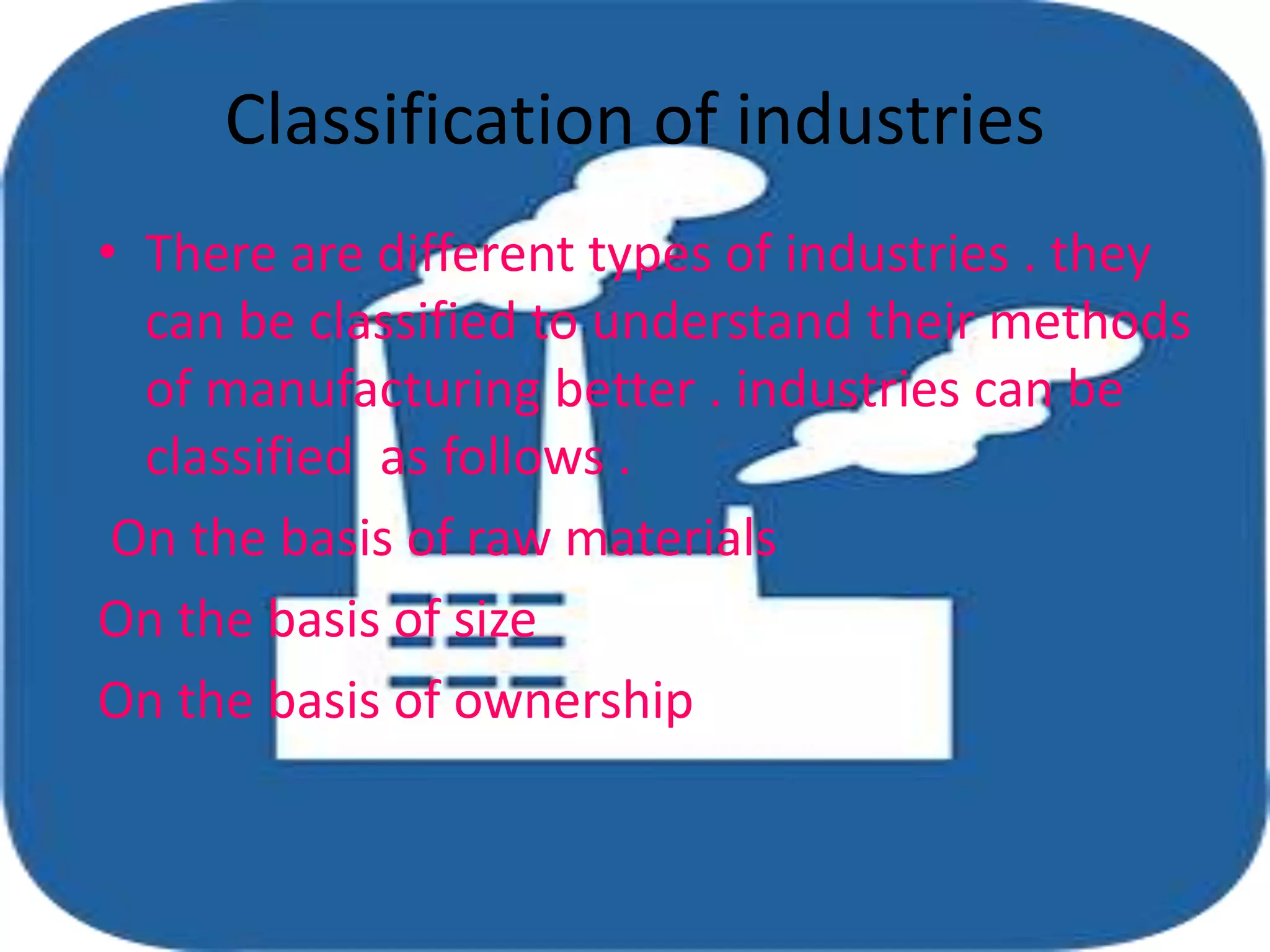 manufacturing industry | PPTX