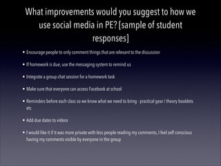 Social media in PE presentation | PDF