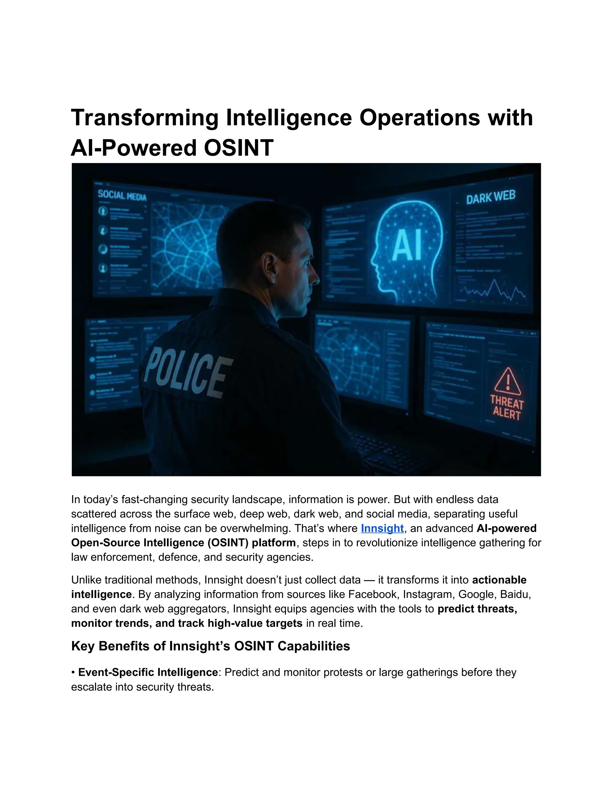 Transforming Intelligence Operations with AI-Powered OSINT | PPT