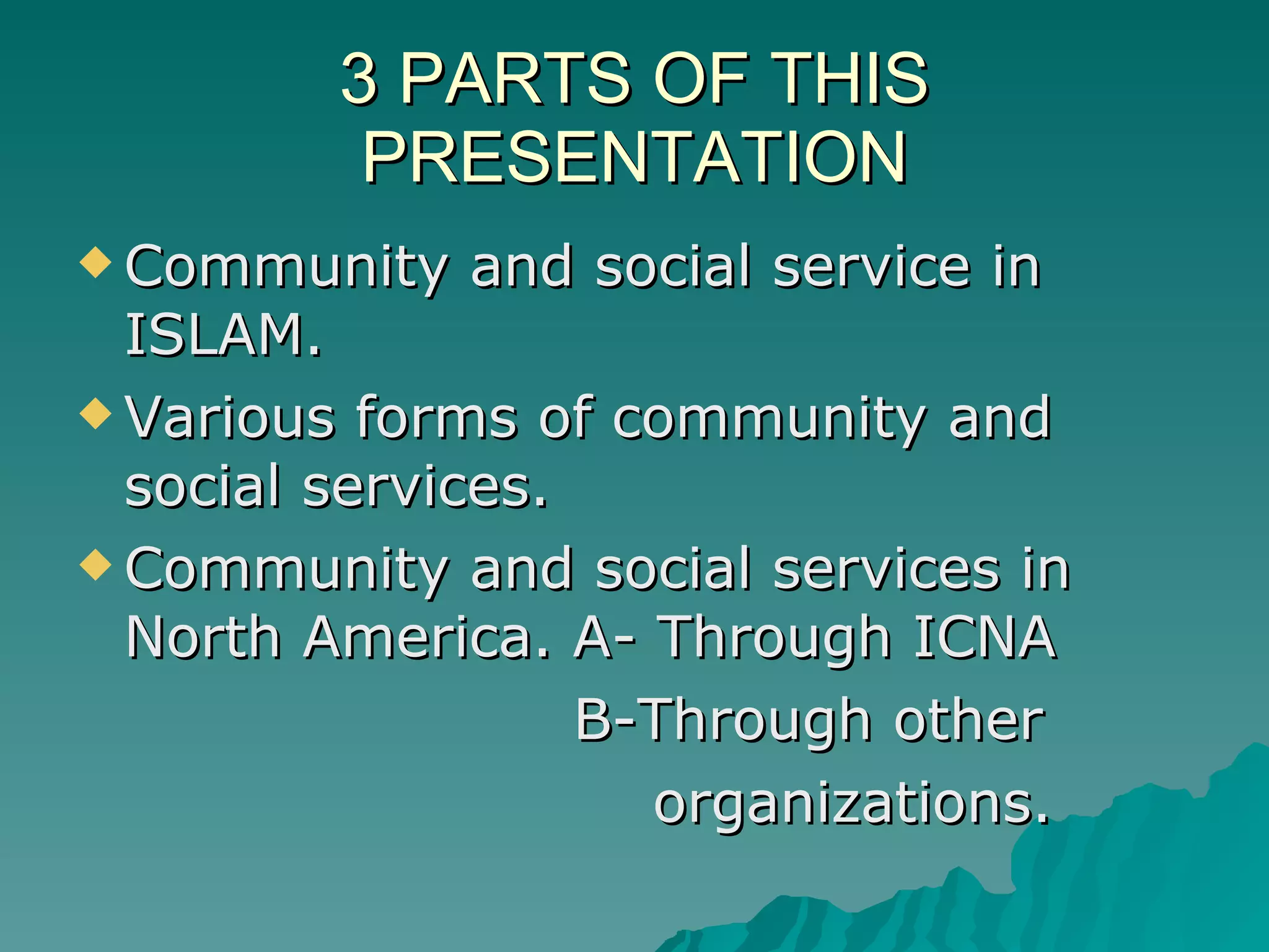 Social and Community Service in Islam | PPT