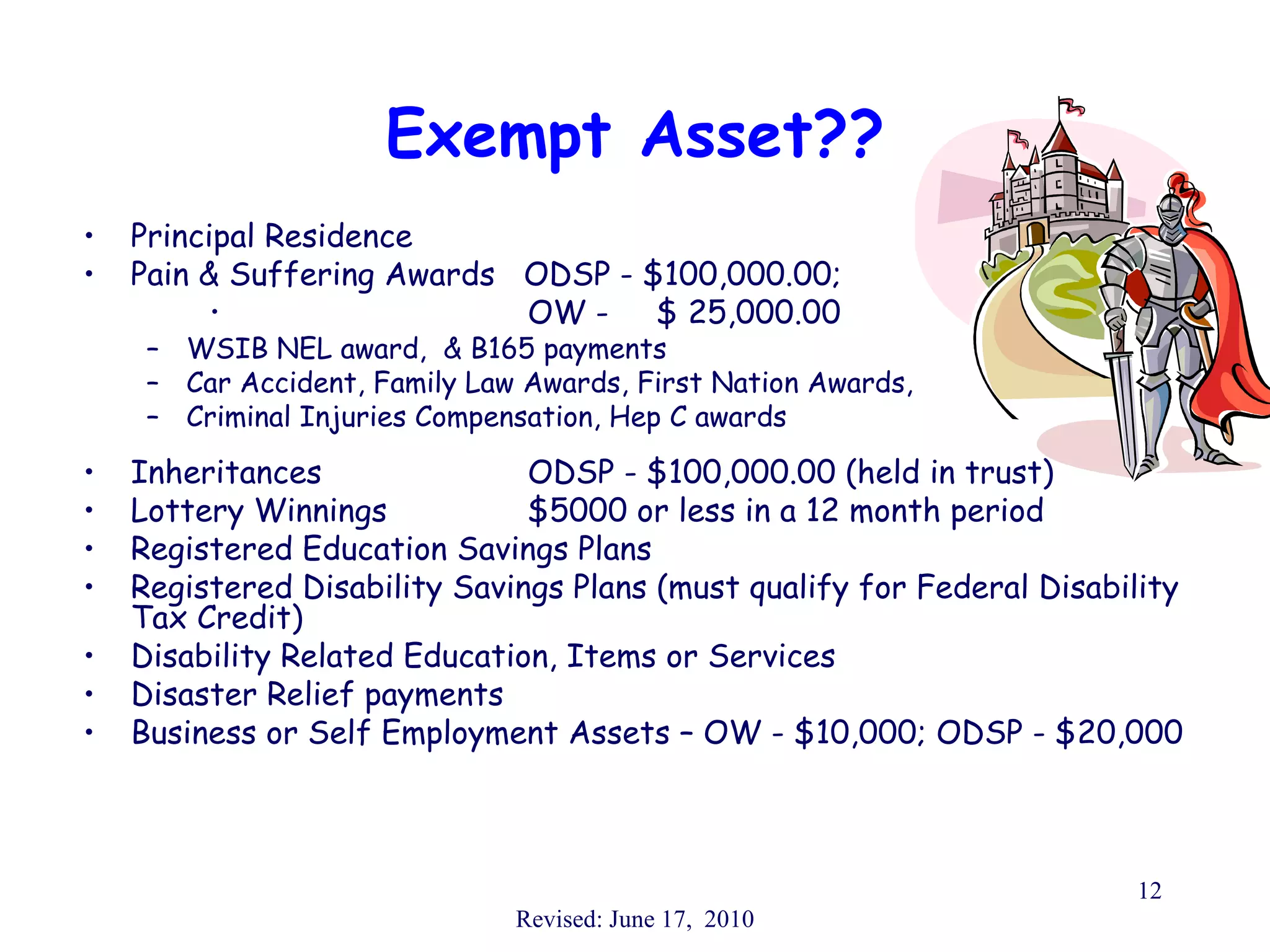 Social Assistance: OW ODSP Rights and Benefits | PPT