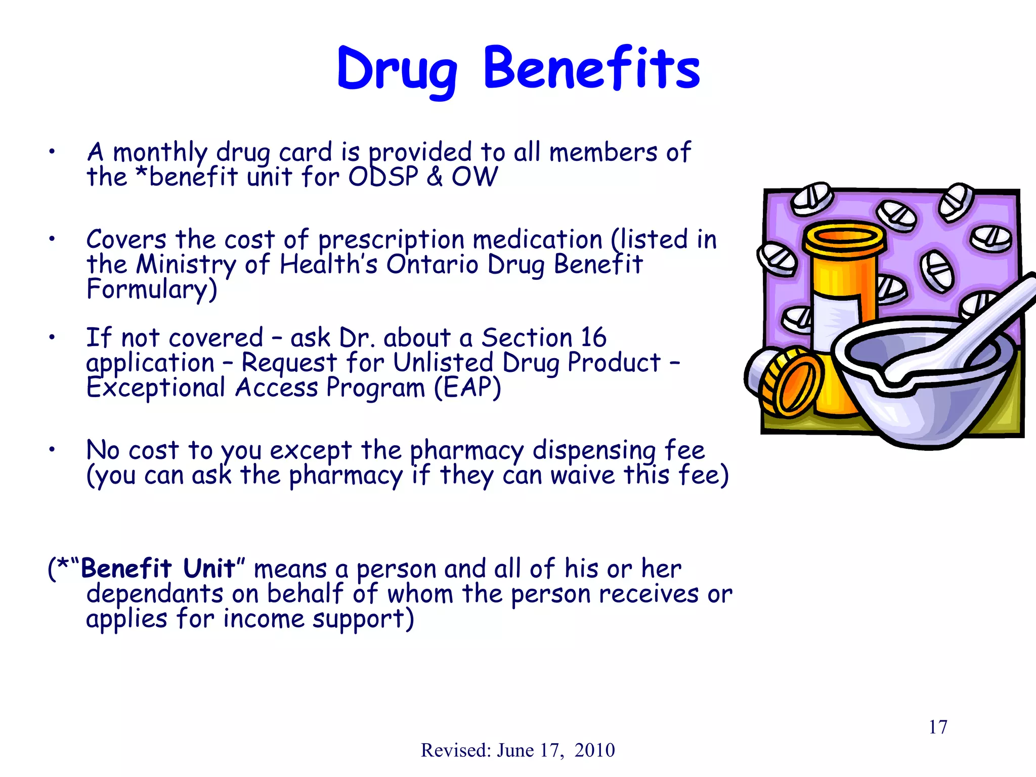 Social Assistance: OW ODSP Rights and Benefits | PPT