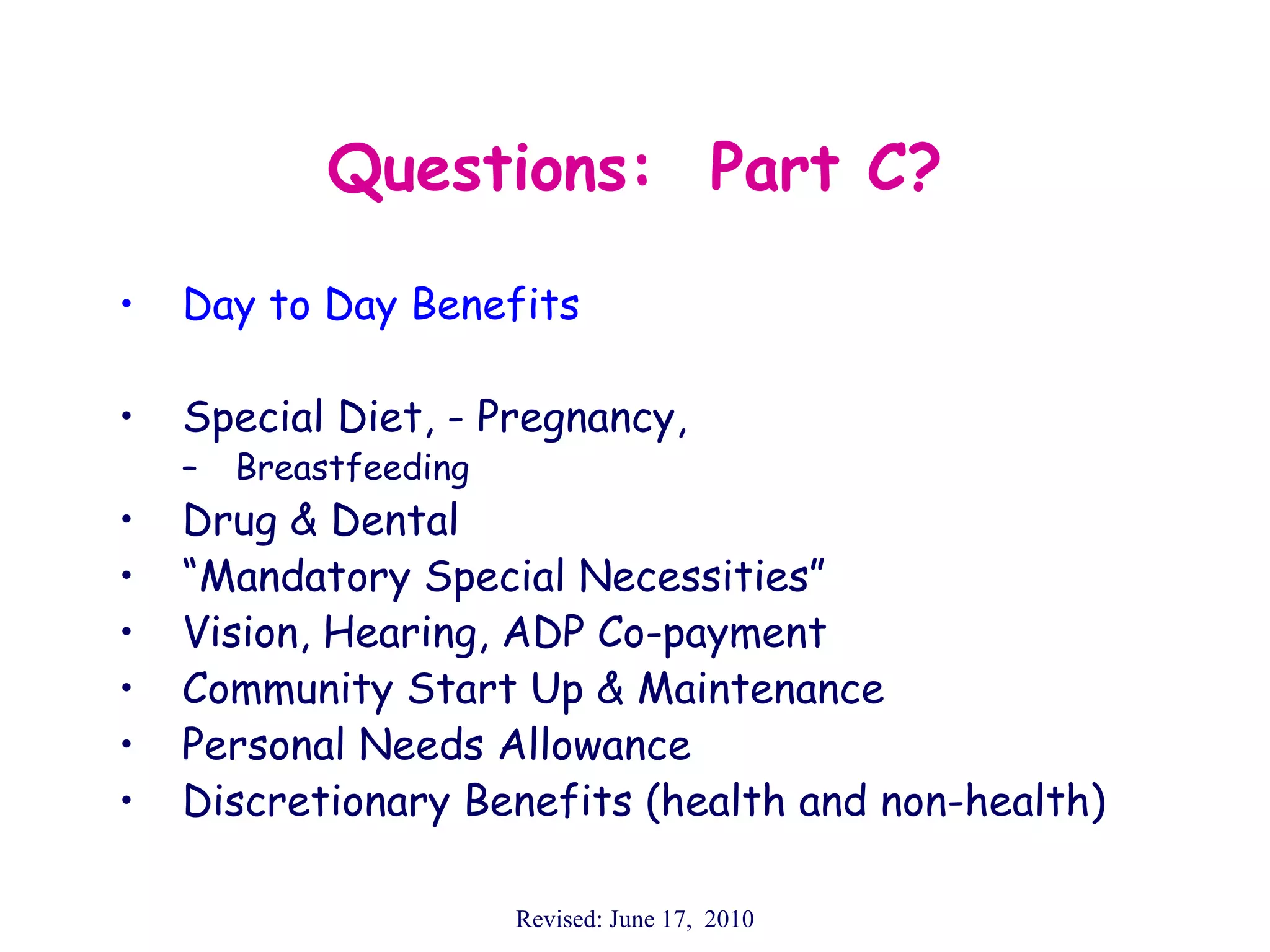 Social Assistance: OW ODSP Rights and Benefits | PPT