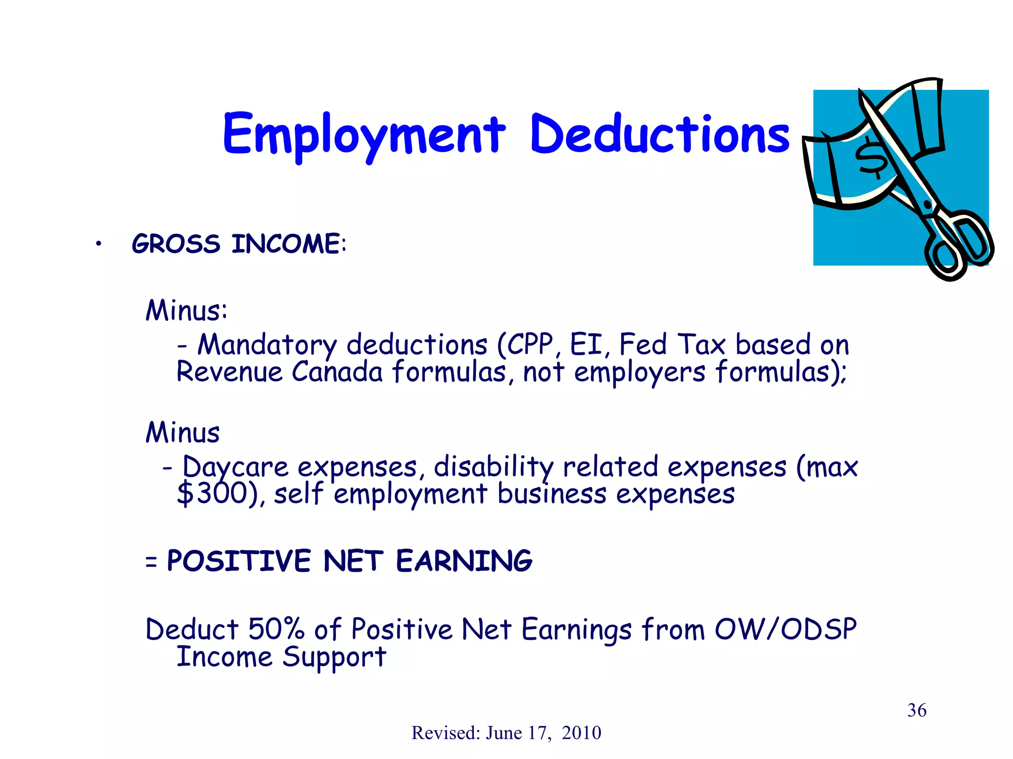 Social Assistance: OW ODSP Rights and Benefits | PPT