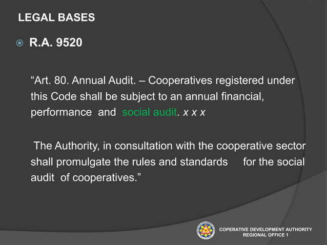 Social Audit-Report-2021 | PPT