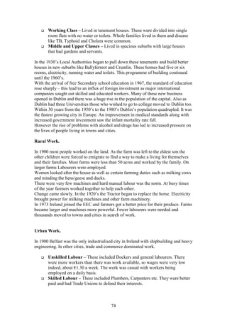 Notes on Social Change in 20th Century Ireland | PDF