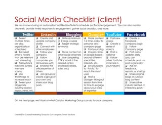 Social checklist v2 | PPT