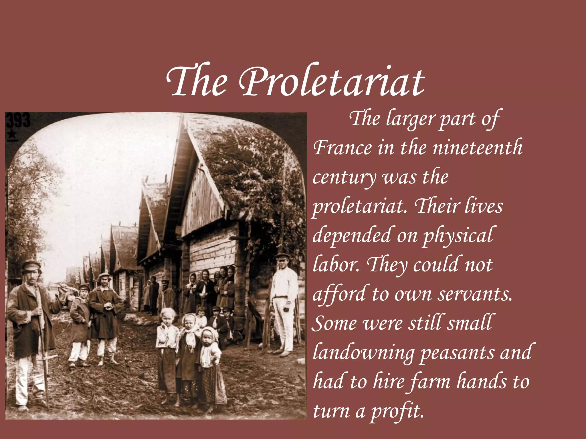Social Classes of 19th Century France | PPT