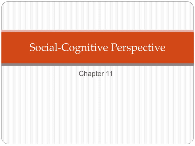 Social cognitive perspective | PPTX