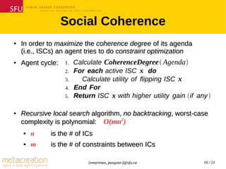 Towards a Model of Social Coherence in Multi-Agent Organizations | PDF