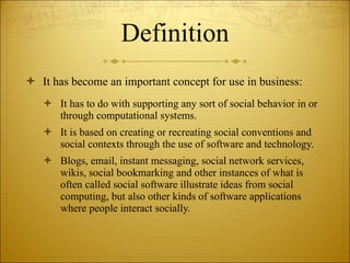 Social Computing | PPT