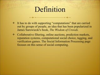 Social Computing | PPT