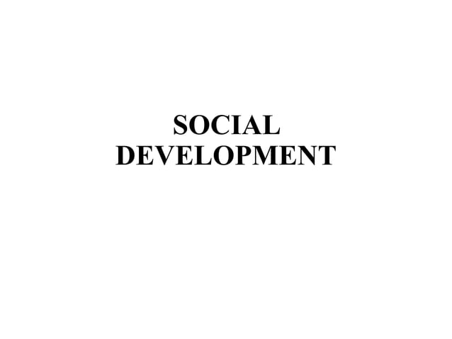 social-development.ppt | Education