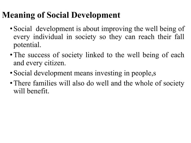 social-development.ppt | Education