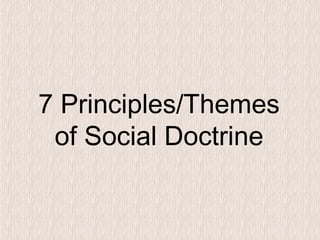 Social Doctrine of the Church and Encyclicals | PPT
