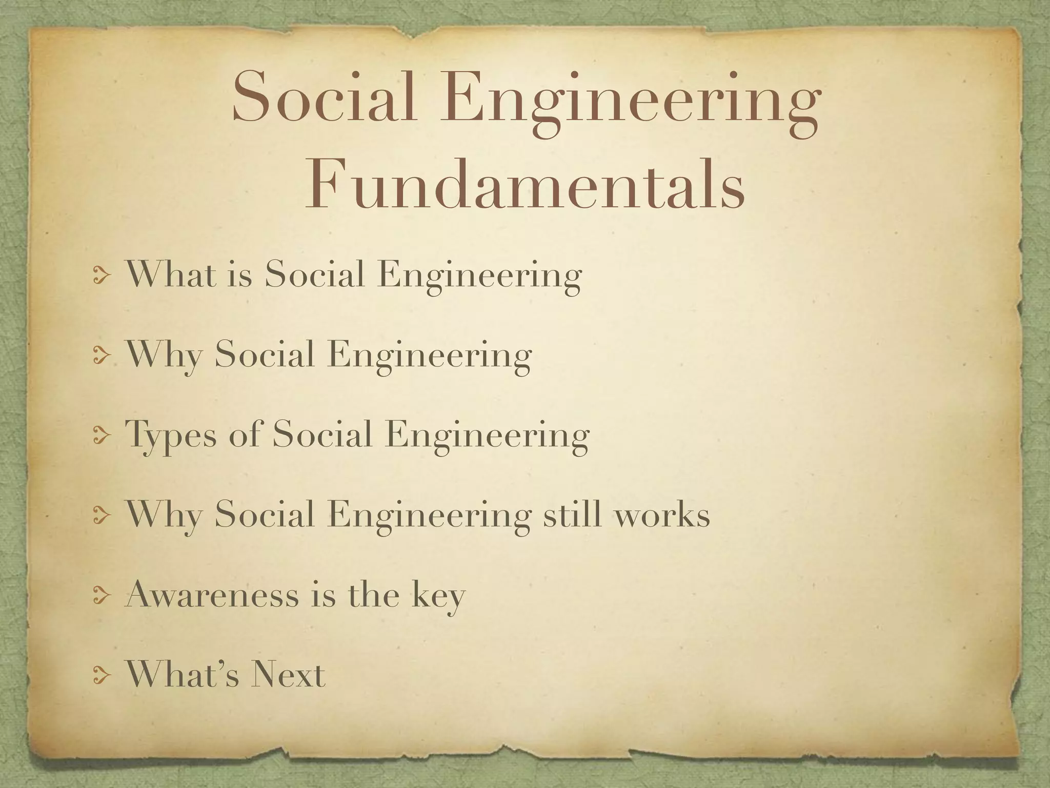 Social Engineering Basics | PPT