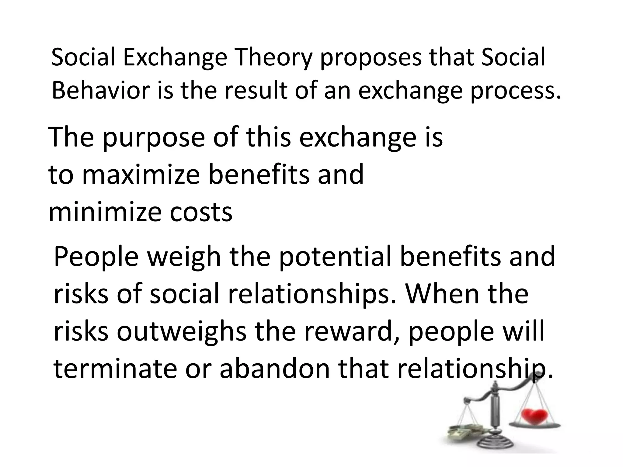 Social exchange theory of Thibaut and Kelly | PPTX