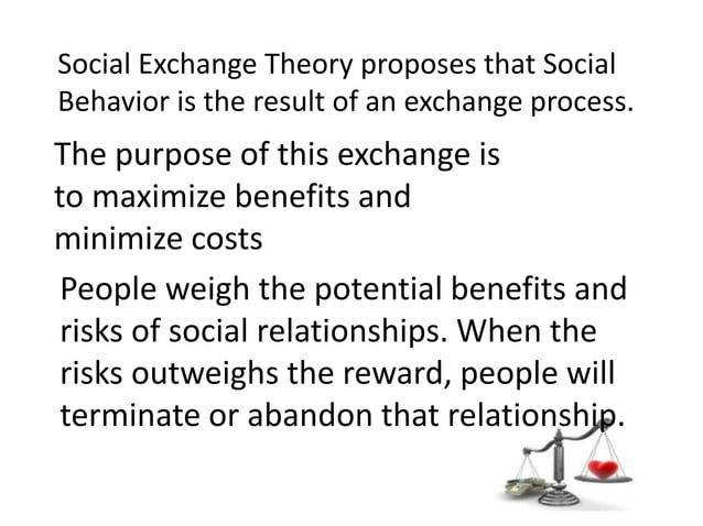 Social exchange theory of Thibaut and Kelly | PPTX | Dating | Family ...