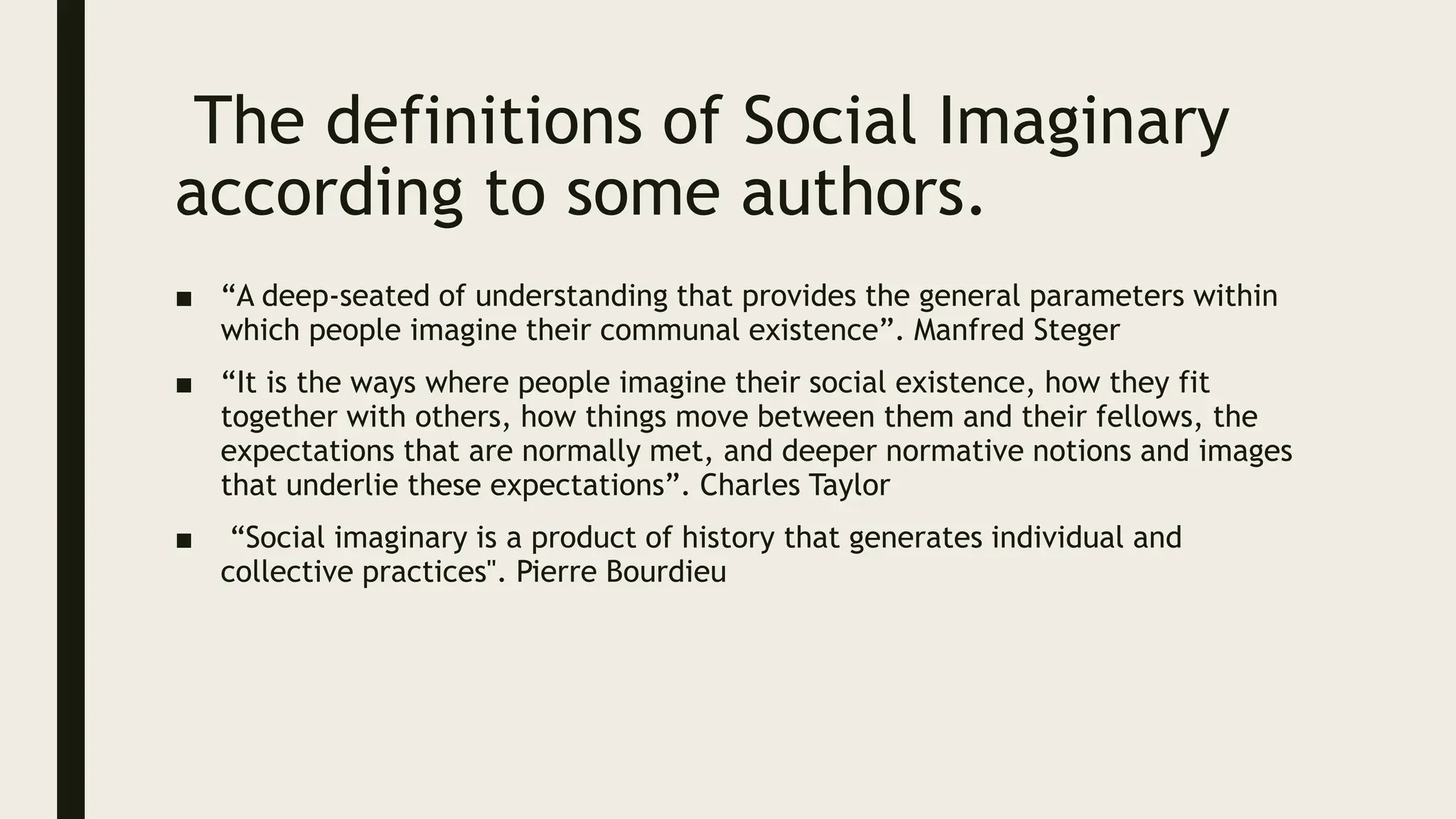 Social-Imaginary in inclusive and globalizationpptx | PPT