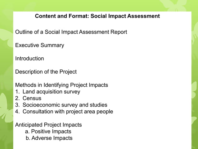 Social-Imapct-Assessment.pptx | Business and Finance